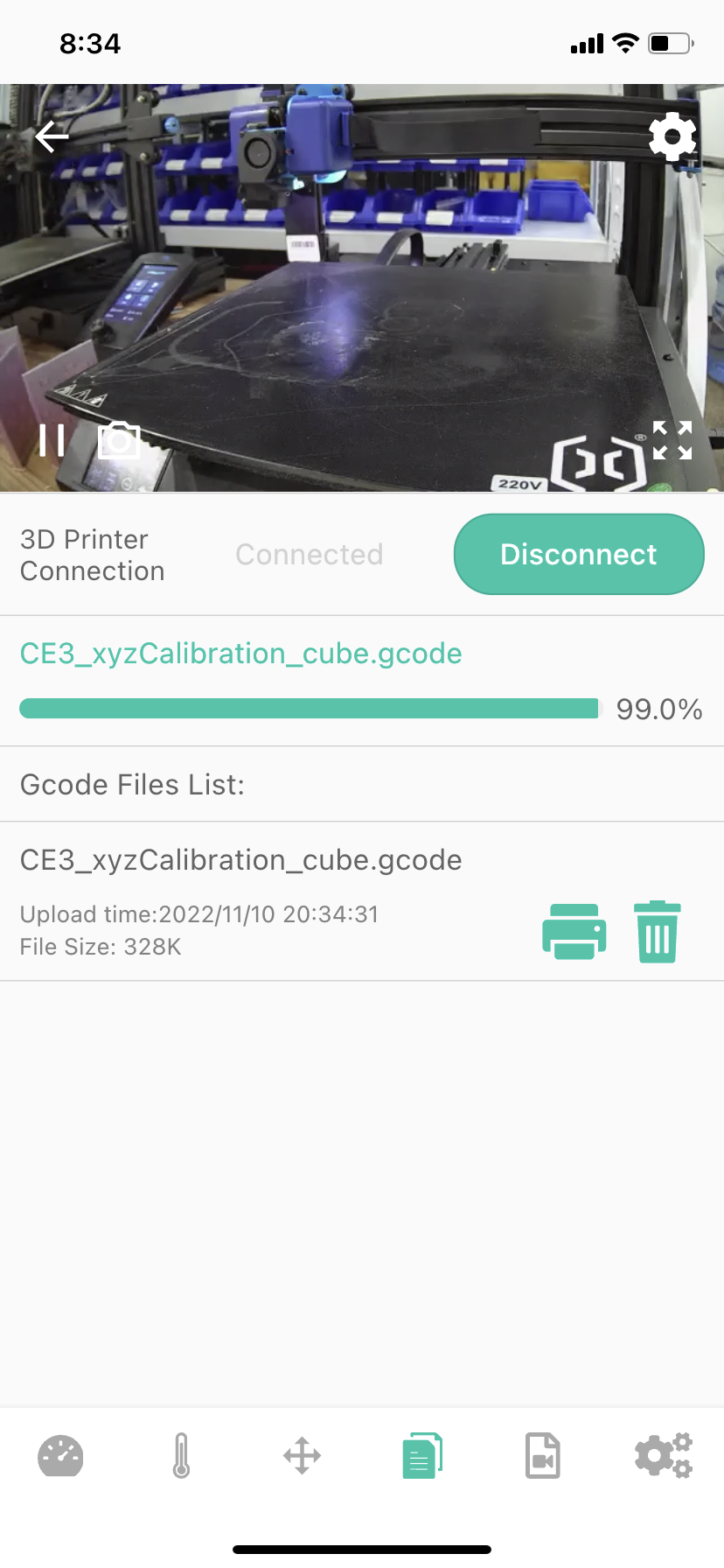 Upload Gcode File | Beaglecam